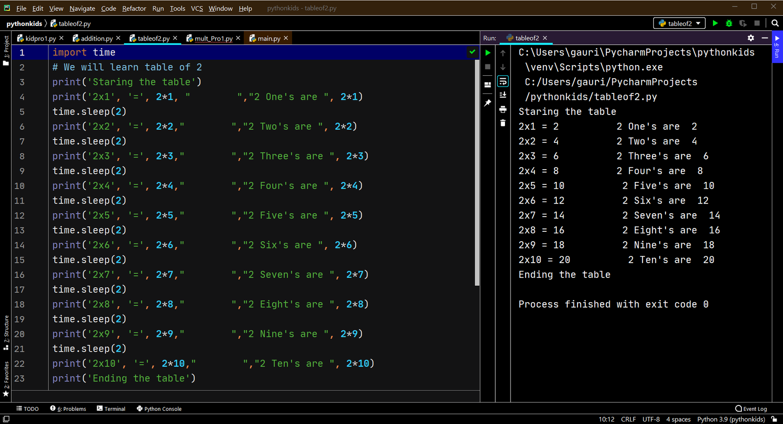 Coding for kids | Python coding for kids – Class3 - kidssage.com